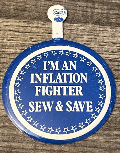 Vintage I’m An Inflation Fighter See & Save Lapel Tin Tab Button PB16G ...