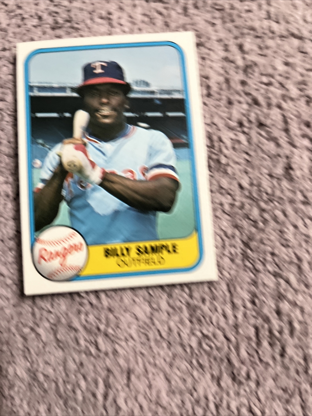 1981 Fleer Texas Rangers Baseball Card #637 Billy Sample | eBay