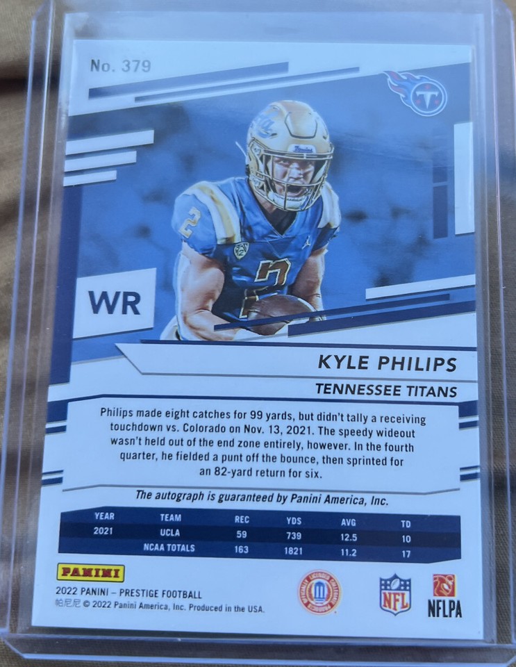 2022 Prestige Kyle Philips Xtra Points Red /199 ROOKIE Auto | eBay