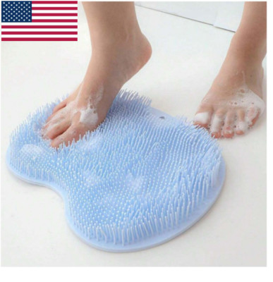 Foot Scrubbing Mat, Multi-Function Bath Brush, Massager And Anti-Slip ...