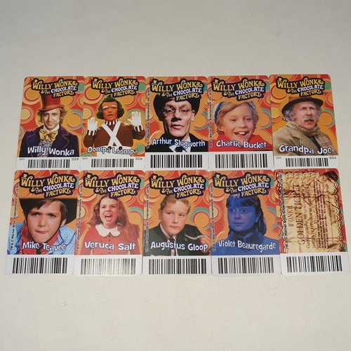 Willy Wonka Timezone Full Set Including Golden Ticket - 10x Cards ...