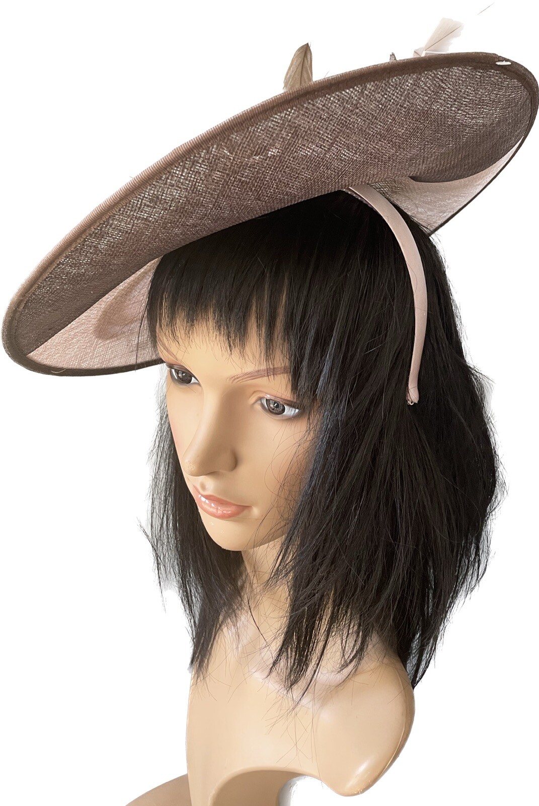 Cappelli Condici BLUSH AND Mocha BROWN WEDDING HATINATOR HAT MOTHER OF ...