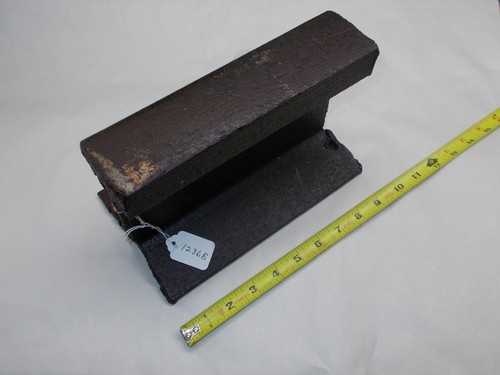Anvil, Vtg Railroad Rail Anvil, 22 lbs. 8 oz., 9" Long, 5-1/2" Wide, 5 ...