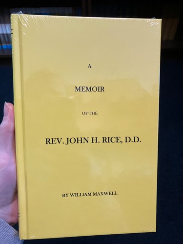 A Memoir of the Rev. John Rice, D.D. William Maxwell | eBay