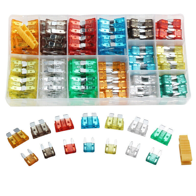 220PCS Car Blade Fuse Box Assortment Fuses Kits For RV SUV Boat ...