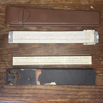 Keuffel Esser Slide Rule N4058 & Lutz Slide Rule Original Case | eBay