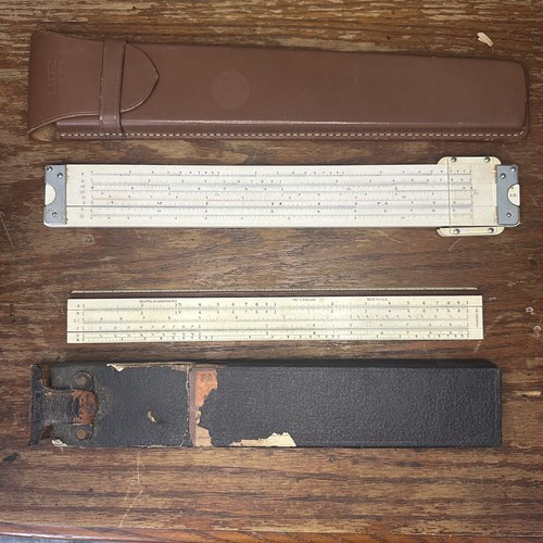 Keuffel Esser Slide Rule N4058 & Lutz Slide Rule Original Case | eBay