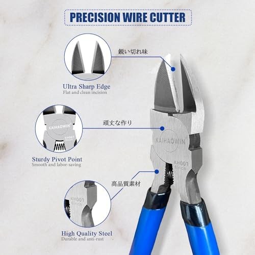 Precision Flush Cut Wire Snips Spring Loaded | eBay