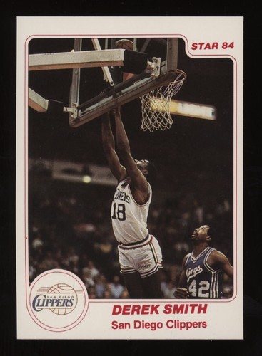 1983-84 Derek Smith STAR Basketball Rc #131 *NICE* San Diego Clippers ...