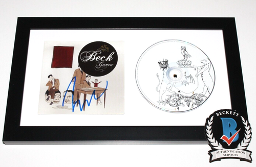 BECK HANSEN SIGNED FRAMED 'GUERO' CD COVER ALBUM BECKETT COA BAS ODELAY ...