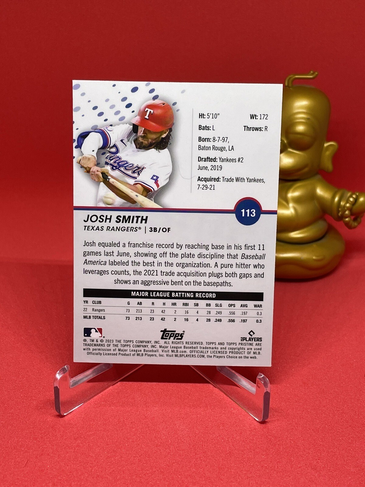 2023 Topps Pristine Josh Smith Rookie Base Card #113 | eBay