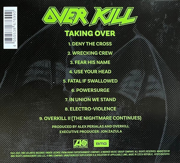 Overkill - Taking Over CD - SEALED NEW - 2024 Digipak with Hype Sticker ...