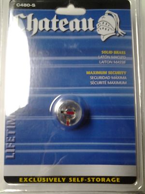 Chateau Solid Brass Self-Storage Lock C480-S-Brand New-SHIPS N 24 HOURS ...