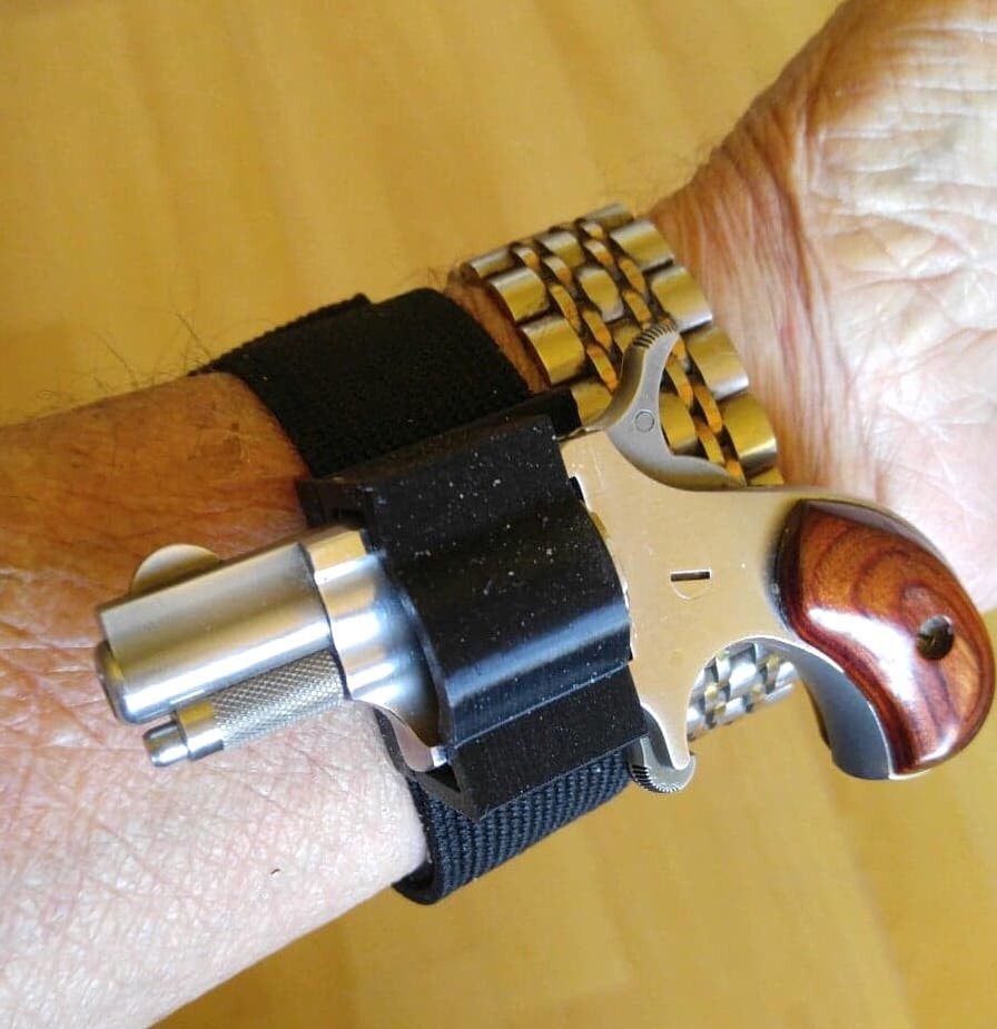 North American Arms NAA .22 Short gold color wrist / ankle CC holster ...