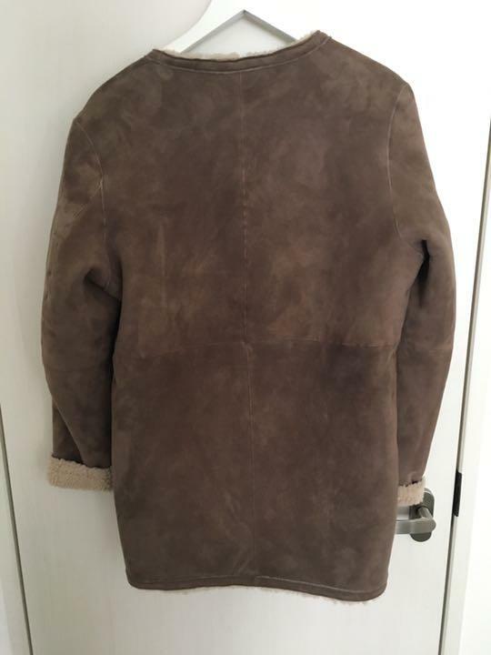 New Ron Herman Mouton Coat Leather Jacket Bespoke products Size F Very ...