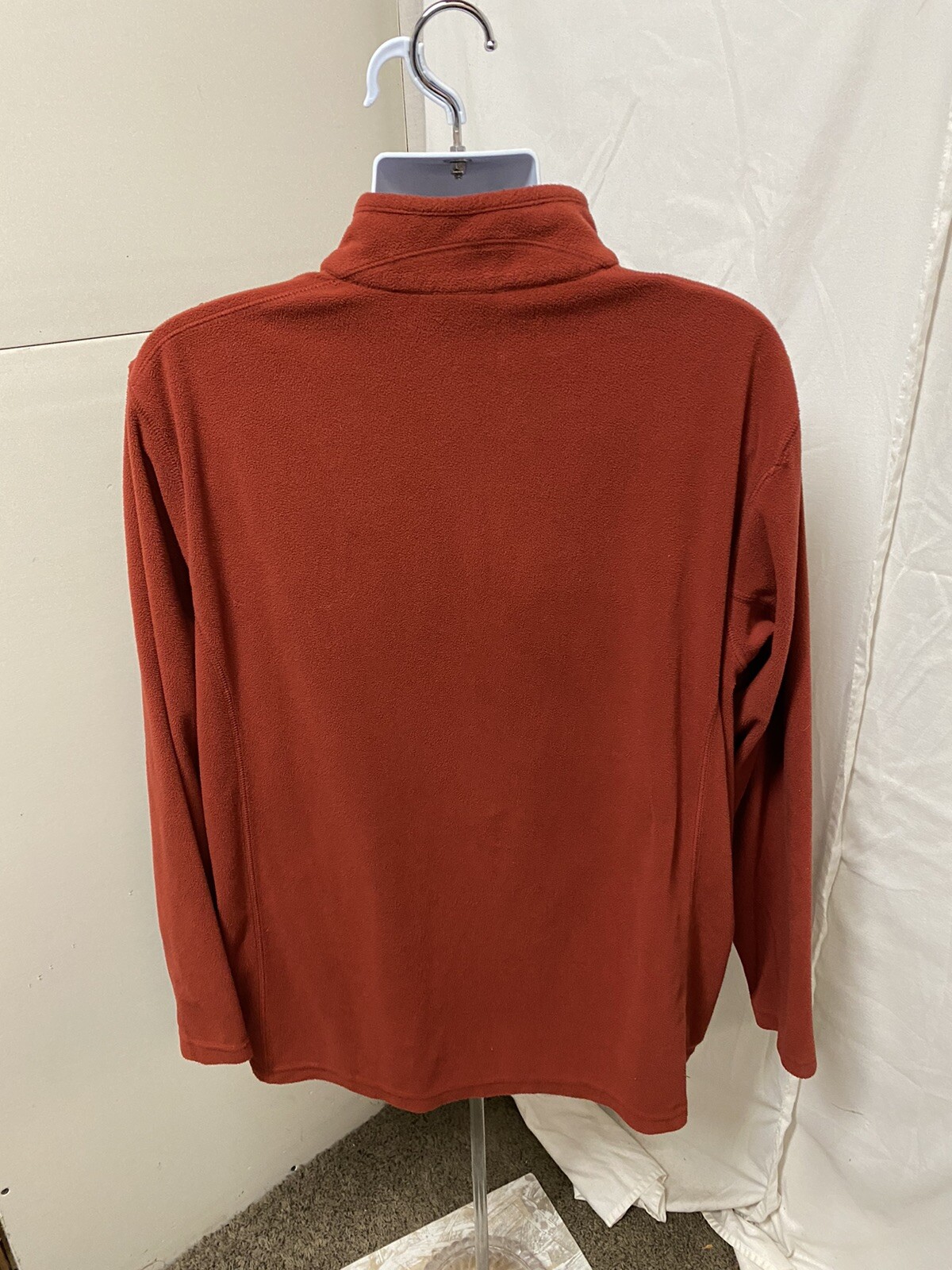 Men’s Burnt Orange Columbia Lightweight 1/4 Zip Pullo… - Gem