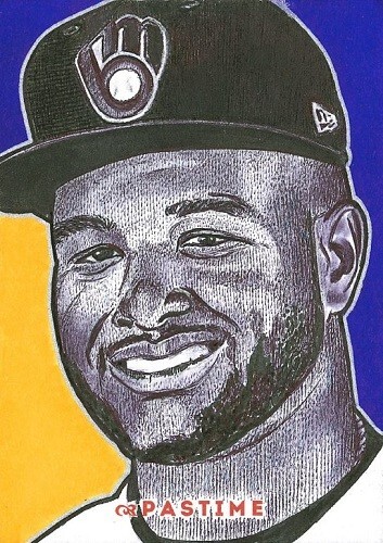 Sketch Card 1/1 Pastime Artist Proof Jackson Chourio Baseball Brewers ...