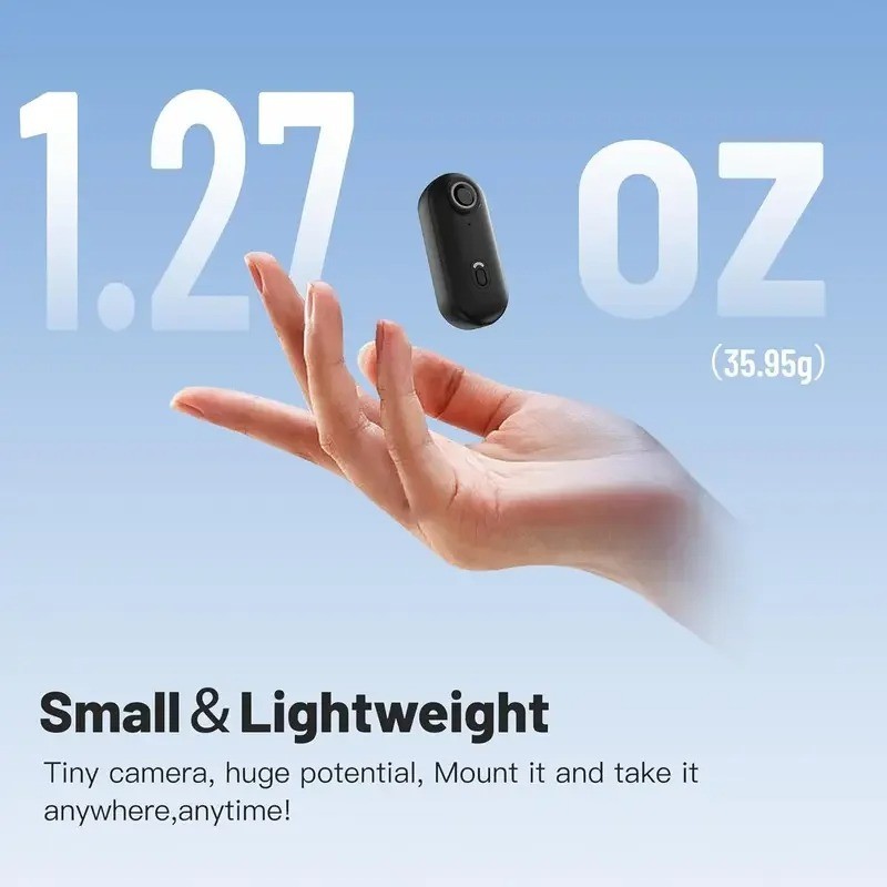 4K 128GB UHD Mini Body Camera Wearable Action Body Cam Thumb Size Hands ...