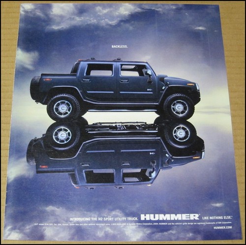 2004 Hummer H2 Print Ad Sport Utility Truck Car Auto Advertisement 10 ...
