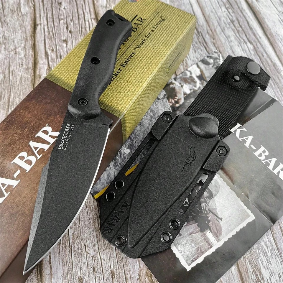 BK18 Tactical Fixed Blade D2 Blade Nylon Fiberglass Handle Survival ...