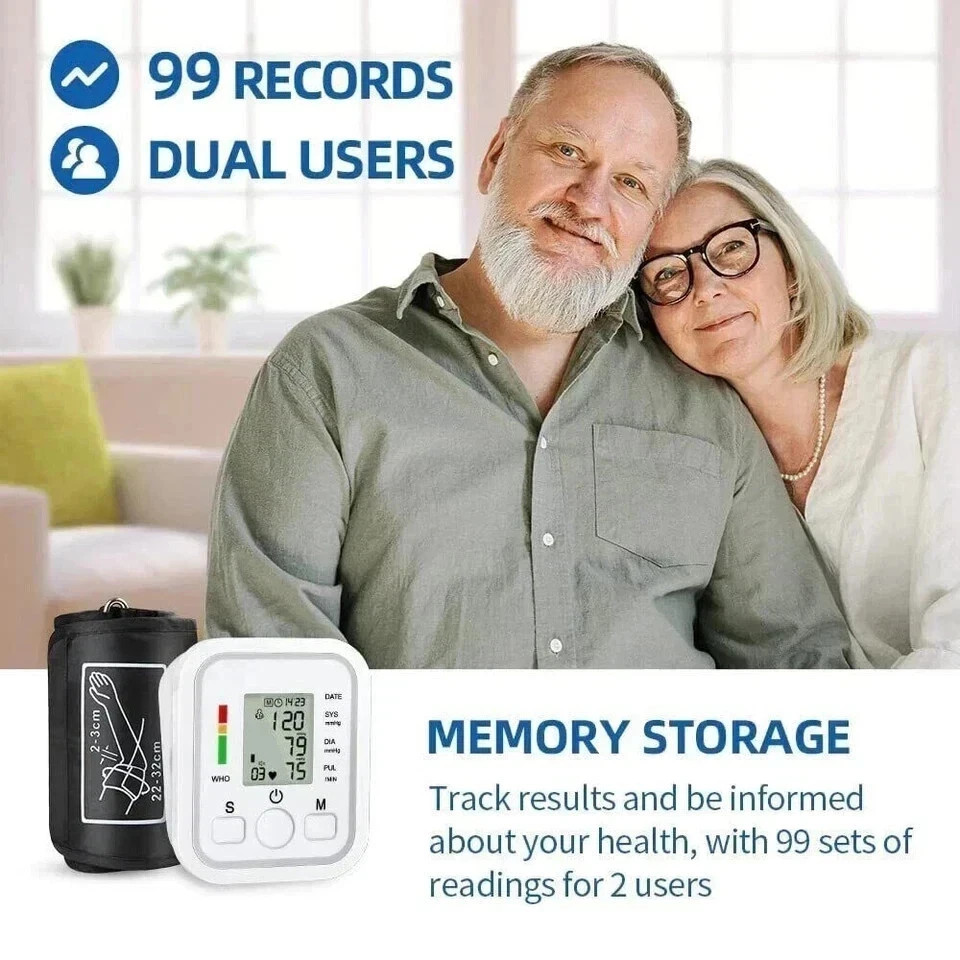 2025 Digital Automatic Blood Pressure Monitor Upper Arm BP Machine ...