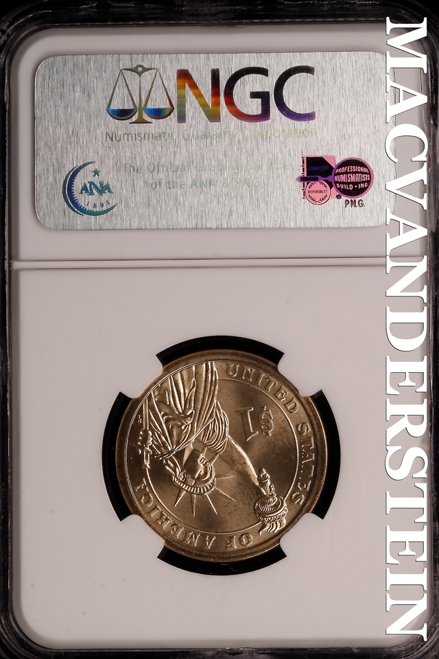 2007-P John Adams Presidential Dollar - NGC MS 66 - Scarce #SLK584 | eBay