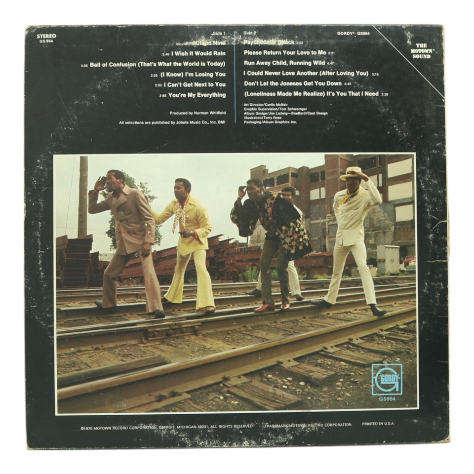 The Temptations Greatest Hits II LP Gordy GS956 VG Plays Well Soul Funk ...