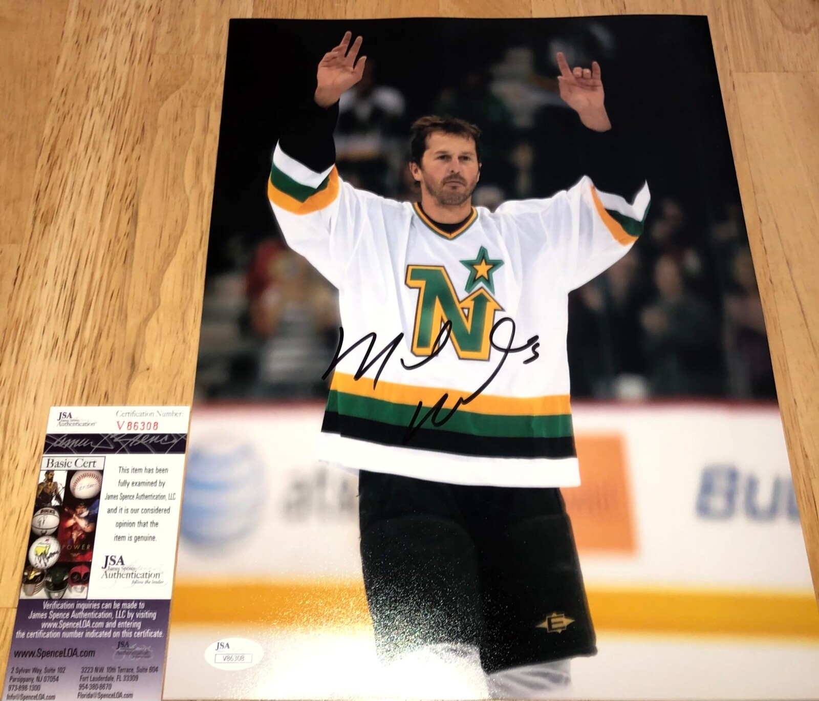 Mike Modano Dallas Stars Signed Autographed 11x14 Photo JSA B | eBay