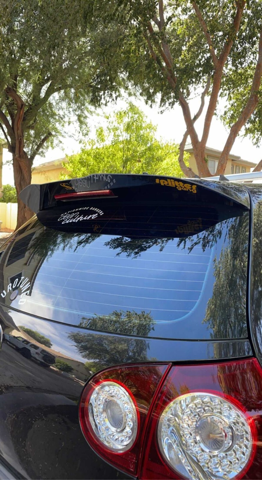 VW MK5 R32 Ducktail Spoiler | Black | Aluminum | Polished | Self ...
