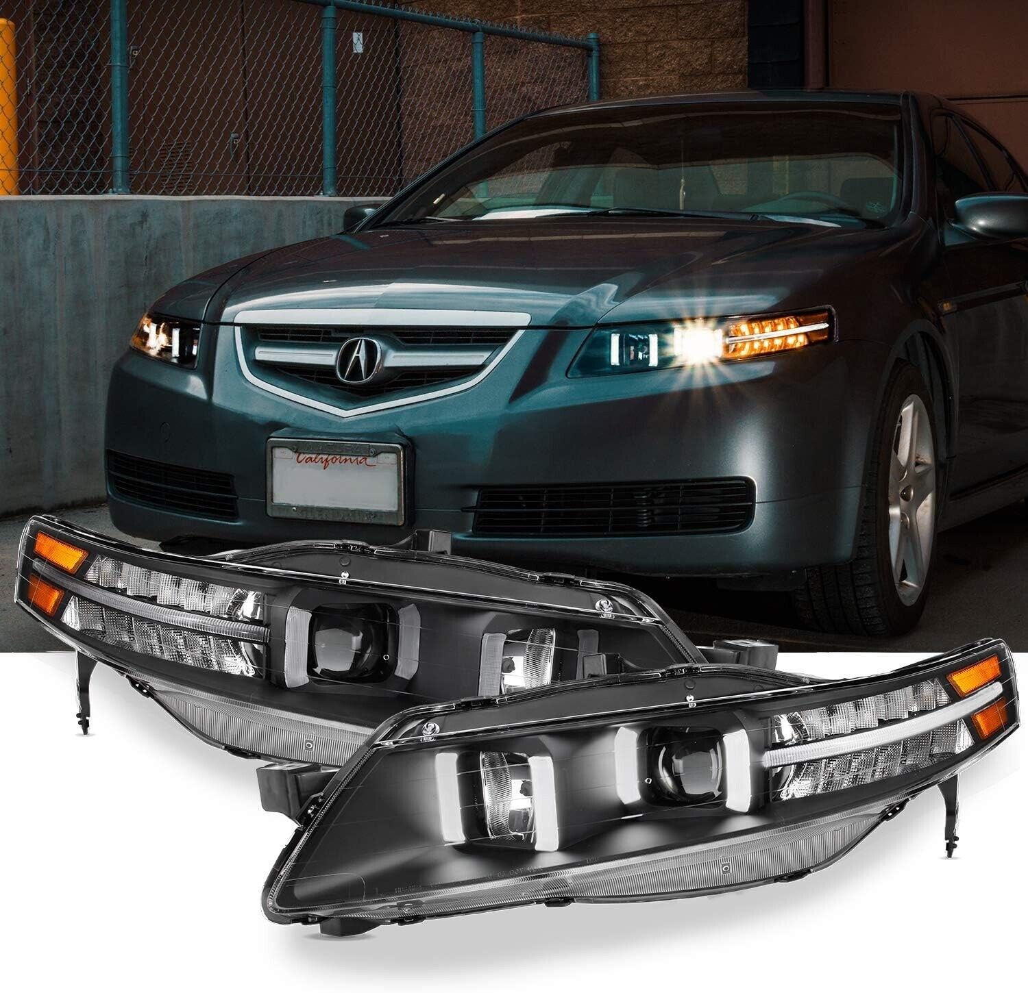 For 04-08 Acura TL [HID Xenon Model] LED Neon Tube Projector Headlight ...