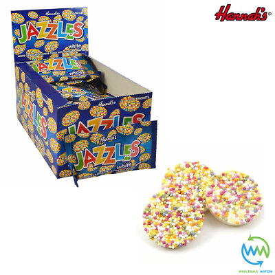 Hannahs WHITE CHOCOLATE JAZZLES Bags CHRISTMAS Novelty CANDY BUTTON ...