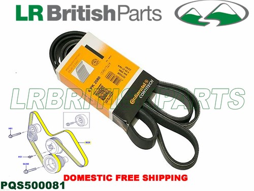LAND ROVER BELT POLYVEE LR3 V6 4.0 LR4 V6 NEW PQS500081 CONTINENTAL | eBay
