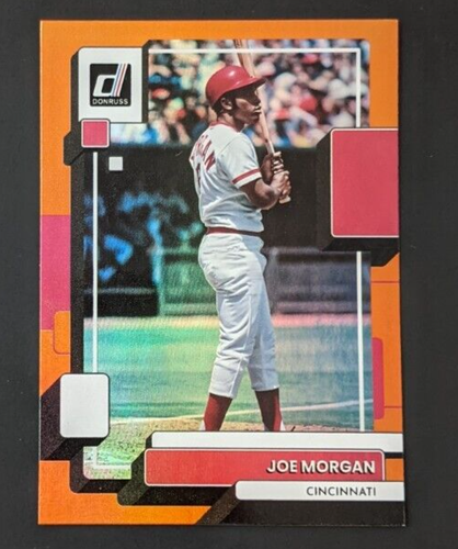 Joe Morgan 2022 Donruss HOLO ORANGE #159 Baseball Card MLB Reds Insert ...