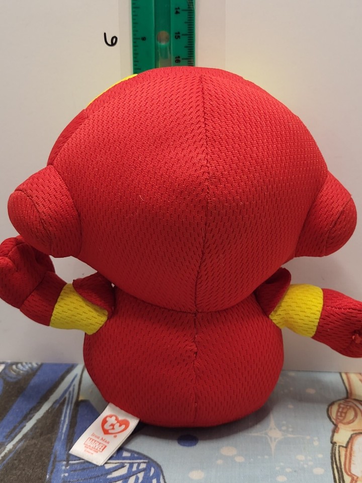 TY Beanie Baby 6" IRON MAN Marvel Plush Stuffed Animal Toy No Tags | eBay
