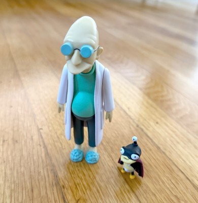 Toynami Futurama Professor Hubert Farnsworth & Nibbler Vintage Action ...