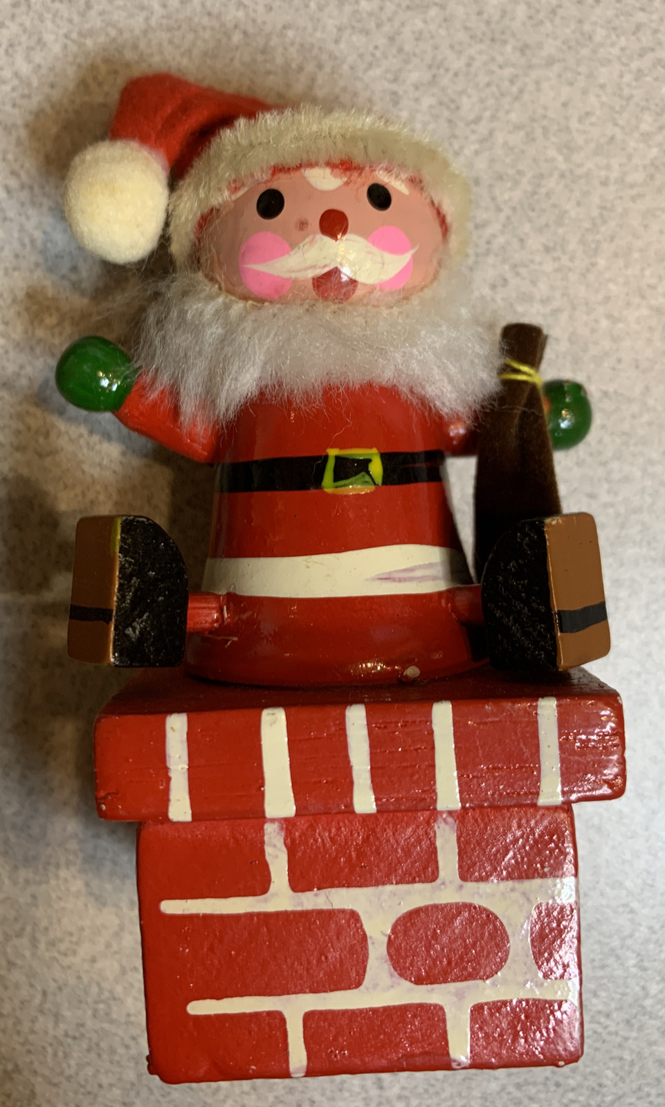 Vintage Santa Claus Sitting on Chimney Pencil Sharpener Christmas ...