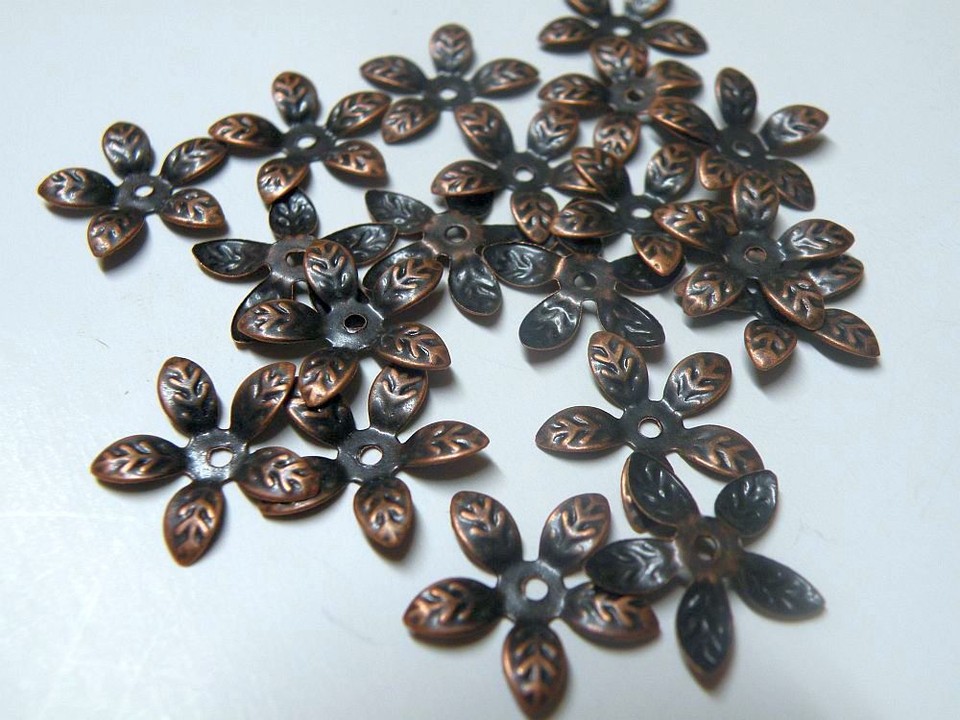 Antiqued Copper Filigree Bead Caps Vintage Bohemian Style 6mm - 42mm ...
