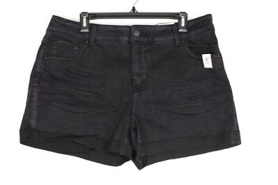Women's Time and Tru Relaxed Fit Core Shorts Black 18 | eBay
