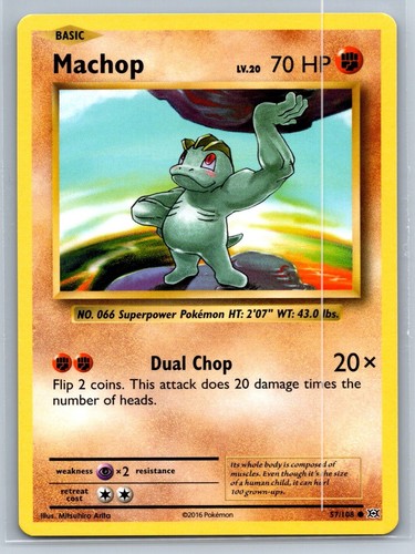 Machop - Evolutions XY 57/108 Pokemon TCG Card LP | eBay