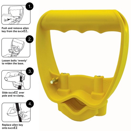 Back Saving Tool Handle Attachment Rake Handle for Hoes Garden Shovels ...