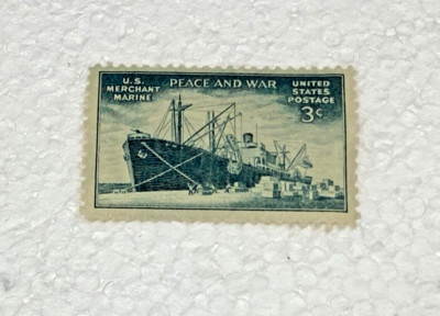 US Stamp ~ 3 Cents " Merchant Marine Peace & War " ~ Never Used | eBay