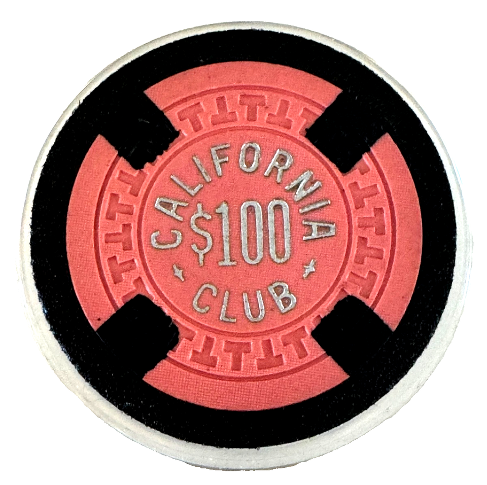 Casino Chip California Club $100 Las Vegas Tropicana Legends Hall of ...