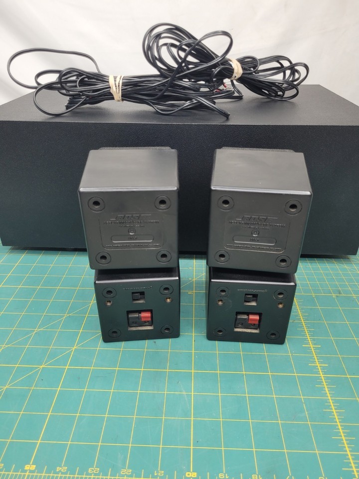 Bose AM-5 Acoustimass Cubic System Speakers With Subwoofer And Wires ...