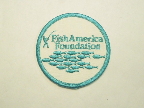 Vintage Fish America Foundation Sport Fishing Association Iron On Patch ...