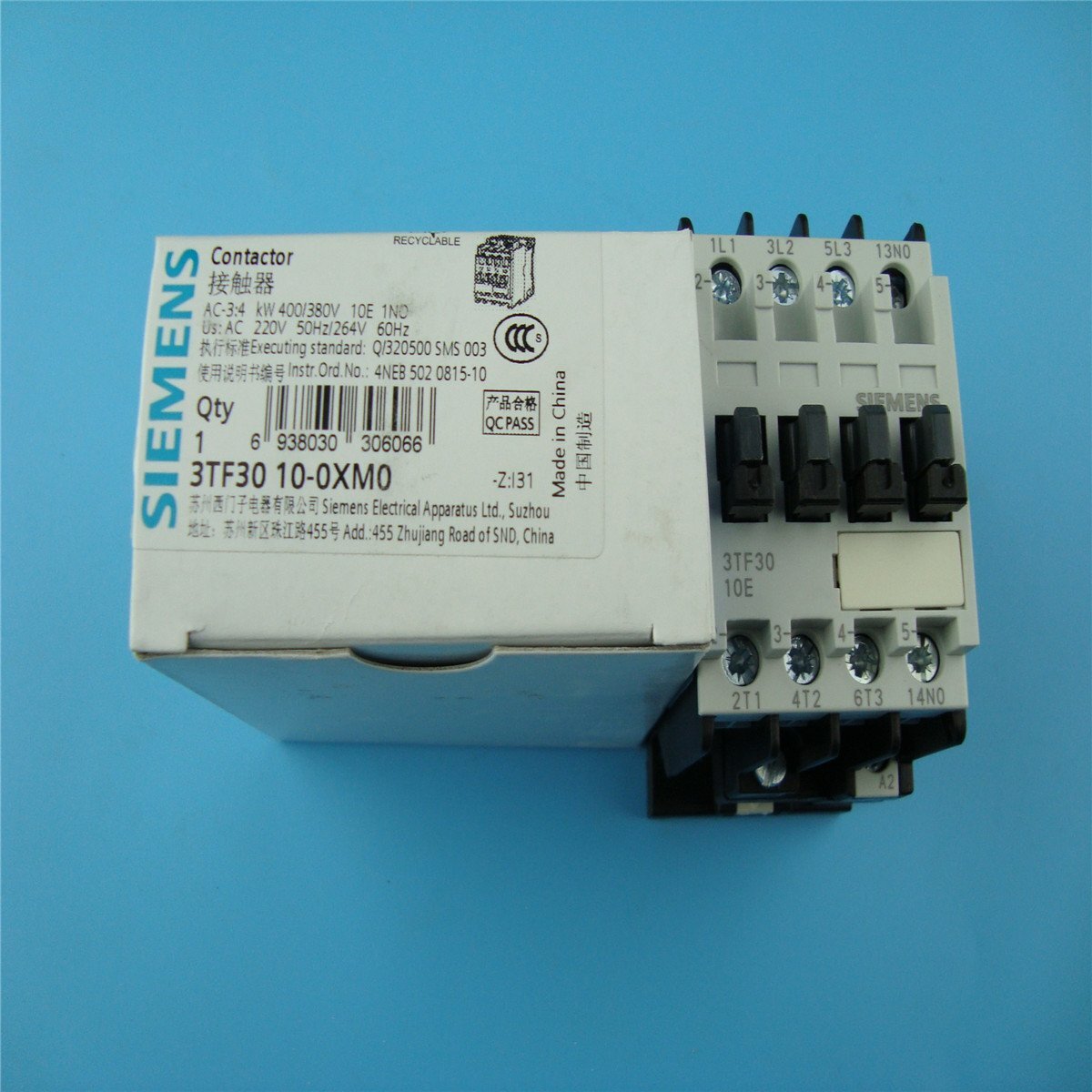 ONE New Siemens AC contactor 3TF3010-0XM0 3TF3010-0XM0 AC220V FAST SHIP ...