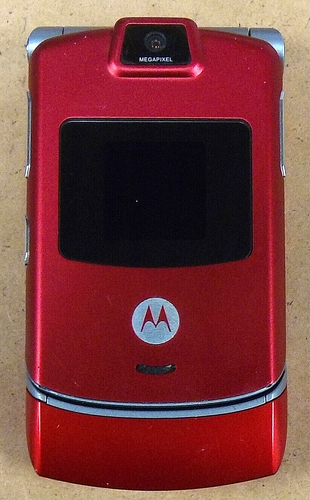Motorola RAZR V3m - Fire Red and Silver ( Sprint ) Flip Phone - Very ...