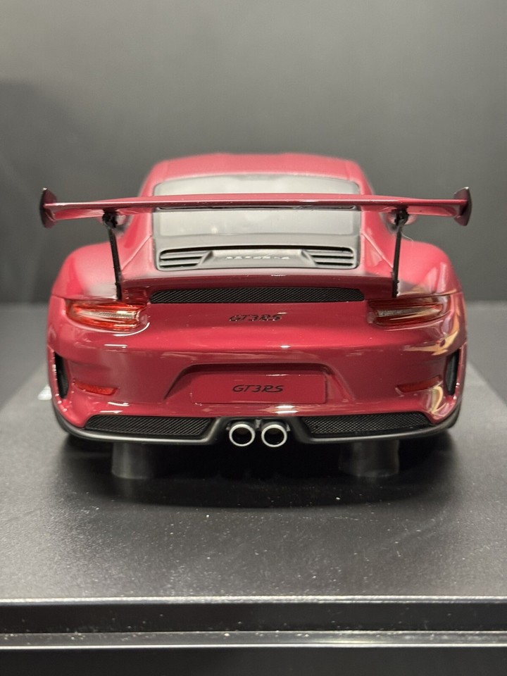 Porsche 911 991.2 GT3 RS Ruby Star Red 2019 1/18 Scale Model Car by GT ...
