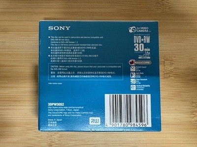 Sony Mini DVD+RW 30min 1.4GB Rewritable Disc 3 Pack - Factory Sealed ...