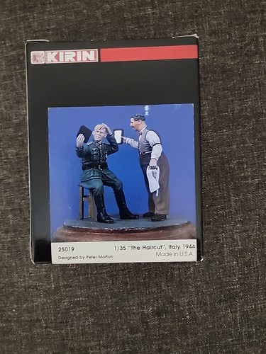 Kirin WWII German Soldier Haircut Italy 1944 (2 Figures) 1/35 Scale ...