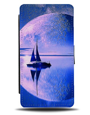 Sailing On The Sea Design Flip Wallet Case Sail Sails Sailor Twilight ...